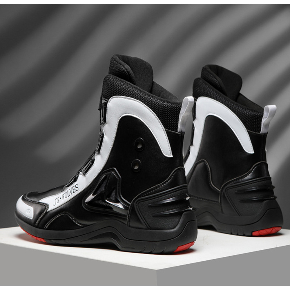Мотоботы JG WOLVES 888 (черный-белый) - купить по низкой цене в Москве